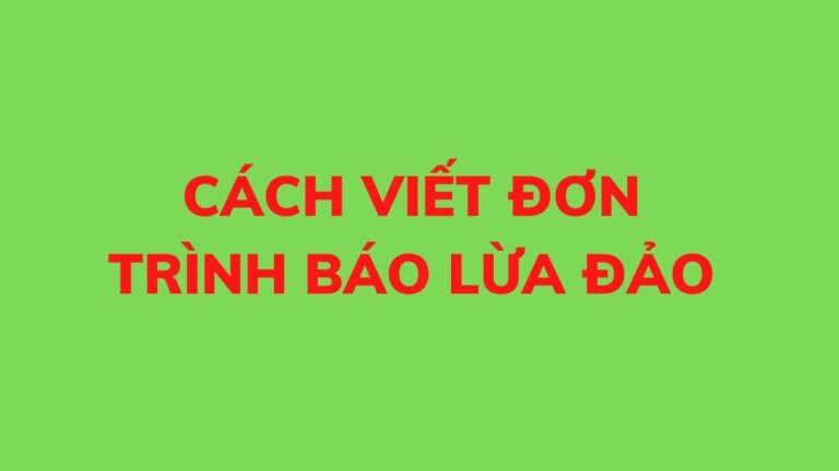 Tải xuống mẫu đơn trình báo công an lừa đảo qua mạng